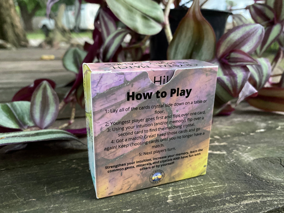 Crystal Match Memory Game Fun Geology Card Game from The Crystal Colle ...